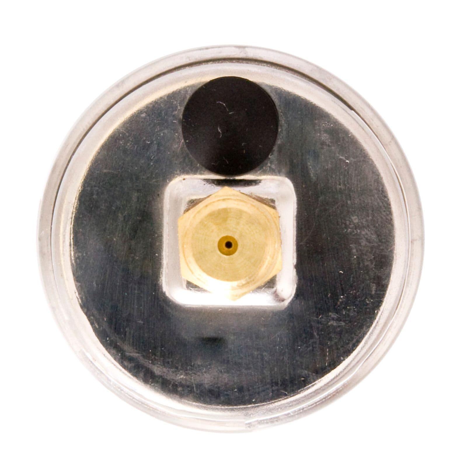 Large Pressure Gauge 1-1/2" Pressure Gauge - 200 PSI, Chrome Steel Case ...