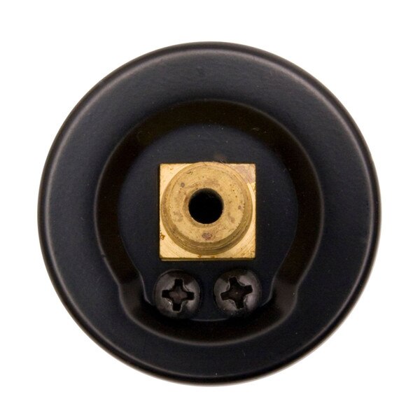 1-1/2" Utility Pressure Gauge, 1/8" NPT Center Back Mount, Black Steel Case