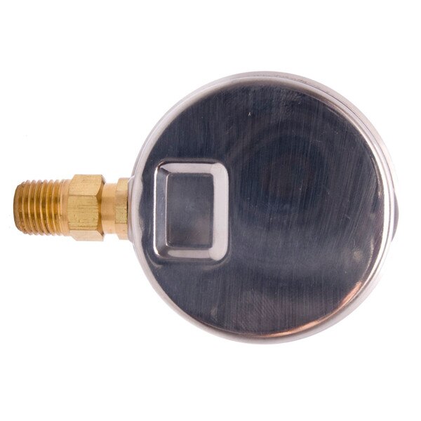 2-1/2" Silicone Oil Filled Pressure Gauge - Stainless Steel Case, Brass ...