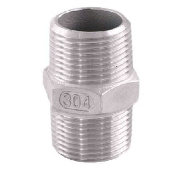 Hex Nipple SS 304