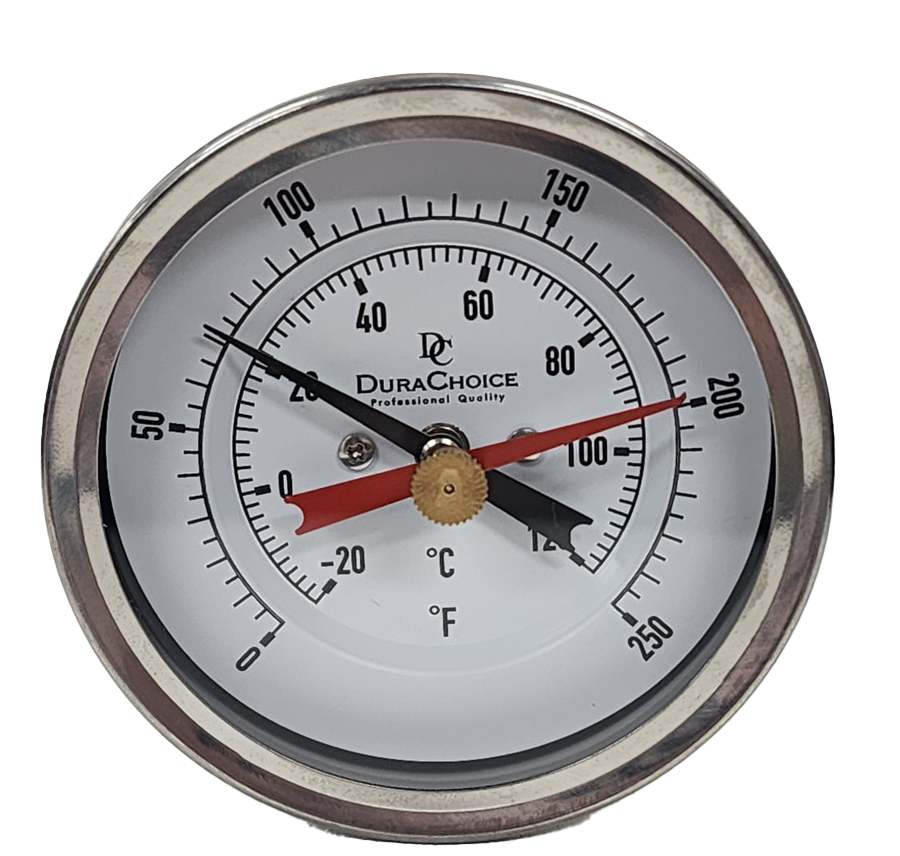 Industrial Bimetal Thermometer with Maximum Pointer