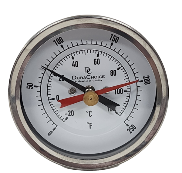Industrial Bimetal Thermometer with Maximum Pointer