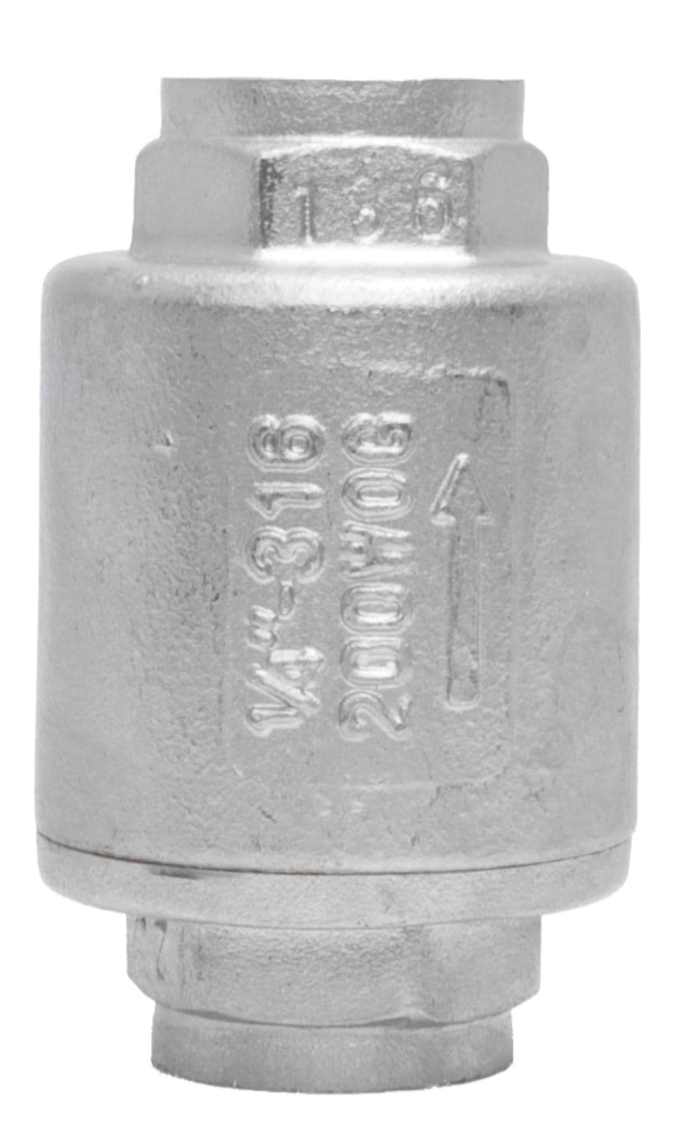 Stainless Steel (316) In-Line Spring Check Valve and Stainless Steel ...